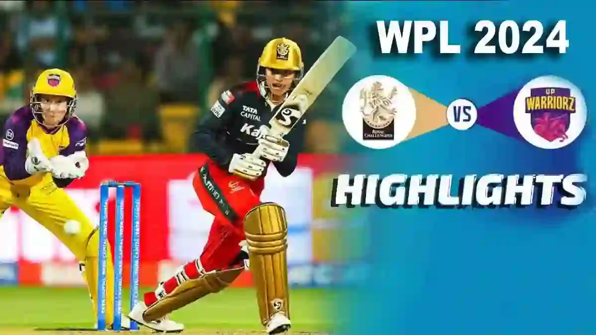 Upw W Vs Rcb W Wpl 2024 Highlights Womens Ipl Match